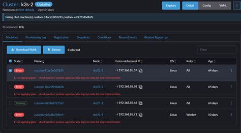 在rancher Ui中集群的节点显示error Rancher 2x Rancher 中文论坛