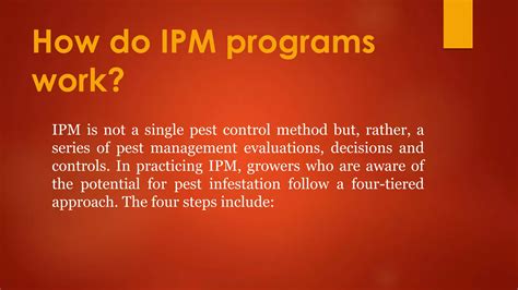 Integrated Pest Management Ipm Ppt