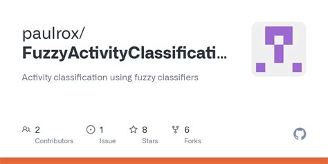 Github Paulroxfuzzyactivityclassification Activity Classification