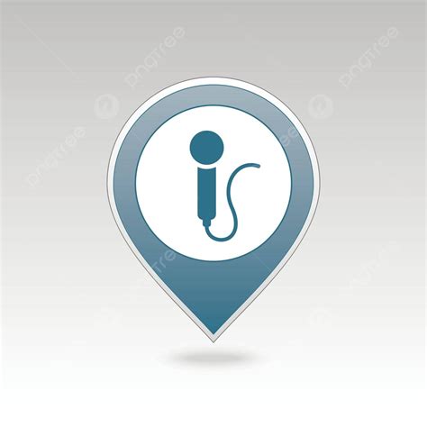 microphone pin map icon map pointermarkers broadcast sign navigation
