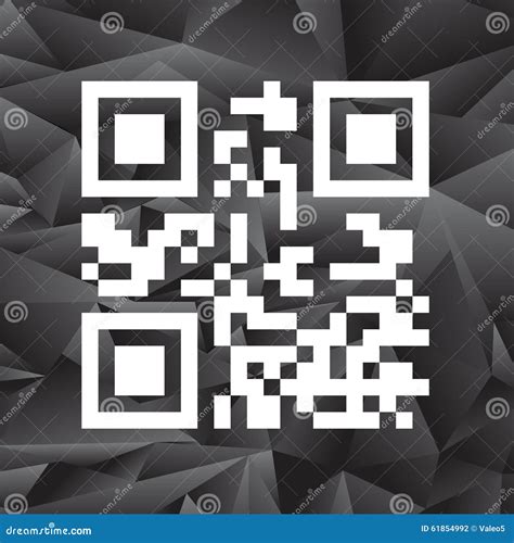 sample scan code vector scan with smart phone monochrome illustration