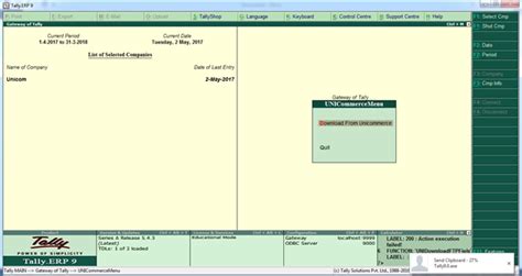 One Click Tally Integration Unicommerce Support Portal
