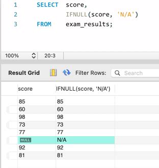 MySQL の IFNULL NULLIF MySQL の基礎 MySQL 入門
