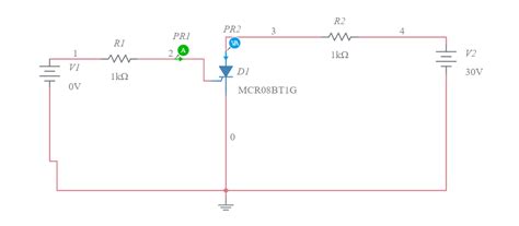 Scr Characteristics Multisim Live