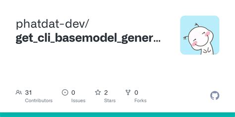 GitHub Phatdat Dev Get Cli Basemodel Generator