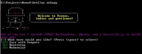 Yeoman Install Saas Bootstrap Stack Overflow