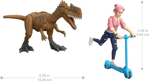 Mattel Jurassic World Human And Dino Bundle Brooklyn And Monolophosaurus