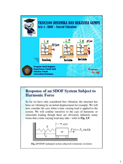 Drg Sesi 4 Sdof Forced Vibration Pdf Resonance Applied And Drg Sesi 4 Sdof Forced Vibration Pdf Resonance Applied And