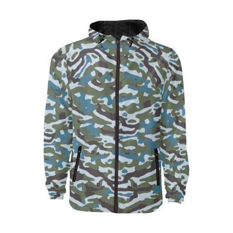 Chinese Pln Oceanic Woodland Camouflage Quilted Lining Windbreaker