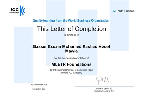 Gasser Essam Mohamed Rashad On Linkedin Iccacademy