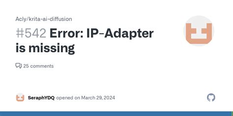 Error Ip Adapter Is Missing · Issue 542 · Aclykrita Ai Diffusion · Github