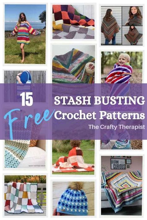 15 Awesome Crochet Patterns For Stash Busting ‣ The Crafty Therapist