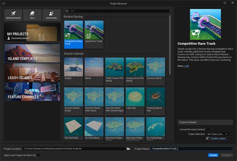 포트나이트 언리얼 에디터에서 로켓 레이싱 섬 제작하기 Fortnite 문서 Epic Developer Community