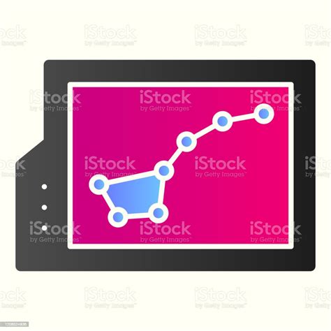 별자리 선 아이콘입니다 태블릿 장치 화면에서 별 그룹 천문학 벡터 디자인 개념 흰색 배경에 윤곽 스타일 그림 웹 및 응용 프로그램에 사용 Eps 10 0명에 대한 스톡 벡터