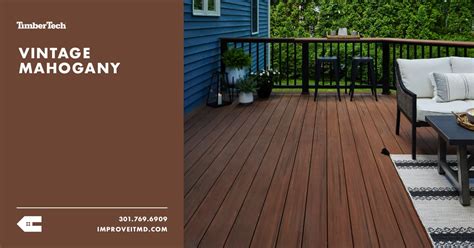 Vintage Mahogany Timbertech Composite Decking Colors Vintage Mahogany Timbertech Composite Decking Colors