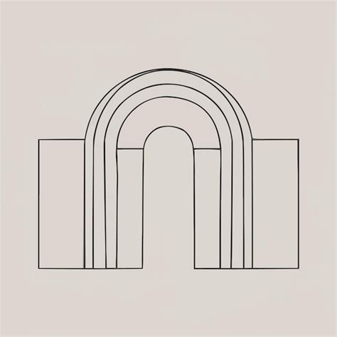 Плоский эскиз Венецианских каналов и гондол в минималистском стиле монохромная подробная