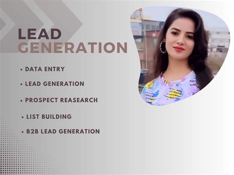 Lead Generation Data Entry Linkedin Lead Generation And List