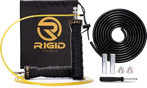 Rigid Fitness Jump Rope for Gym and Outdoor Activities - Adjustable ...