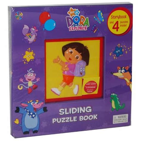Dora The Explorer Sliding Puzzle Book Storybook Hasbro