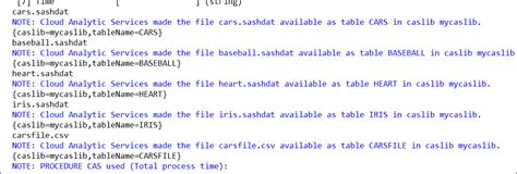 Additional Steps In Coding With Sas Viya And Cas Sas Support Communities