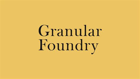 Granular Foundry Creative Design Studio