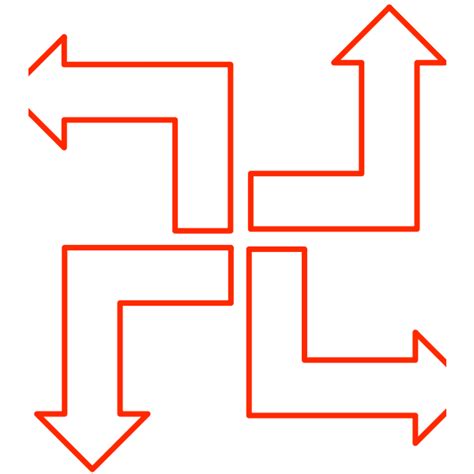 L Shaped Arrow Set 2 Free Svg