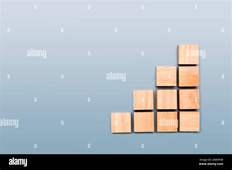 Wooden Cube Stacked In Step Shape With Space In Cube For Content Stock Photo Alamy