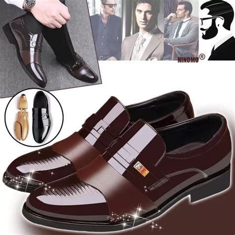 Zapato Casual Cuero Vestir Formal Hombre Ninomo ® Marrón 42 Cuotas