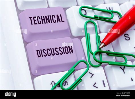 Handwriting Text Technical Discussion Concept Meaning Conversation Or Debate About A Specific