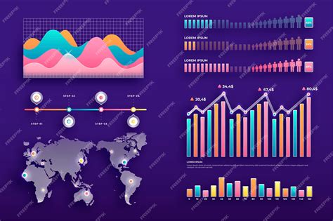 Premium Vector Gradient Data Visualization Design