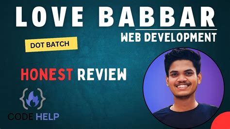Code Help Web Development Course Review Lover Babbar Web Development