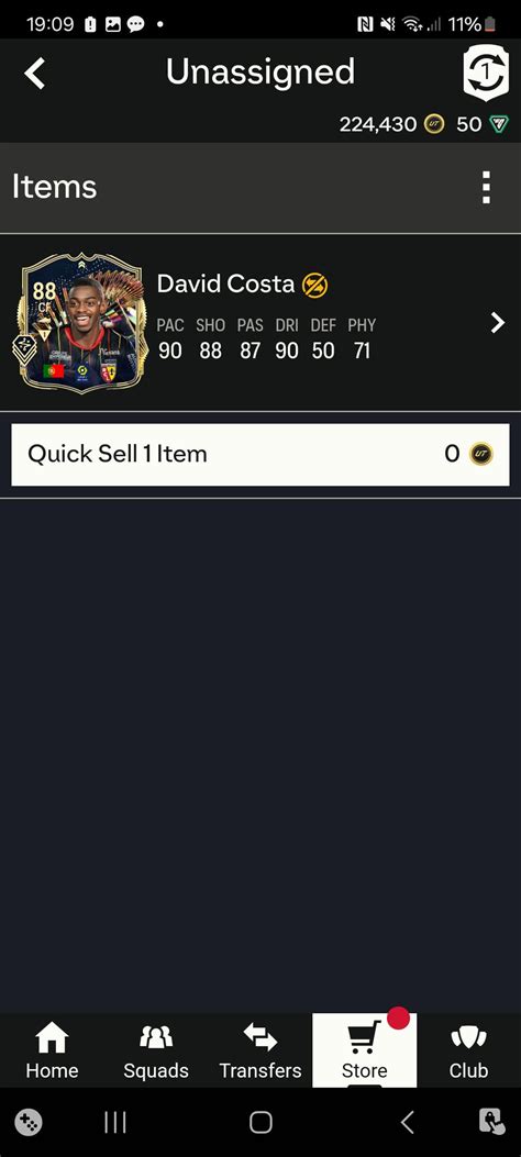 Is David Costa Still In Packs Rfut