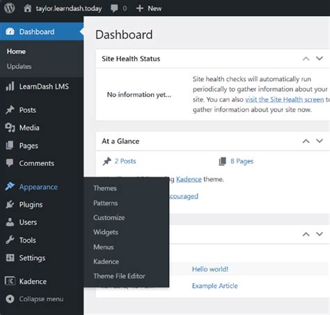Style Customizer Learndash Support