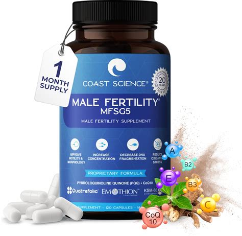 Coast Science Male Fertility Supplements Mfsg5 Coq10