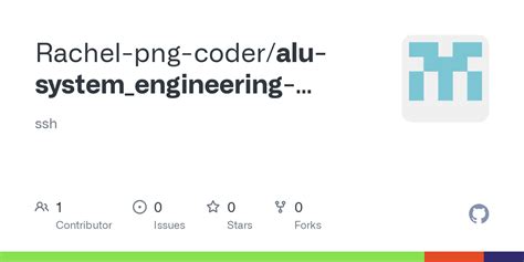 GitHub Rachel Png Coder Alu System Engineering Devops Ssh