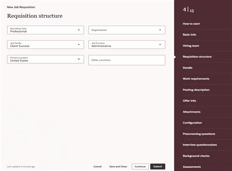Redwood Experience Create A Job Requisition