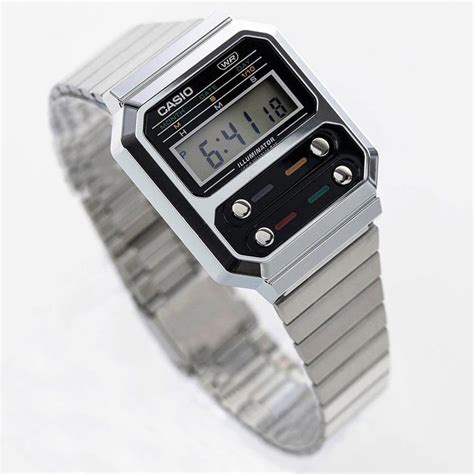 Casio Vintage Silver Watch A100we 1a