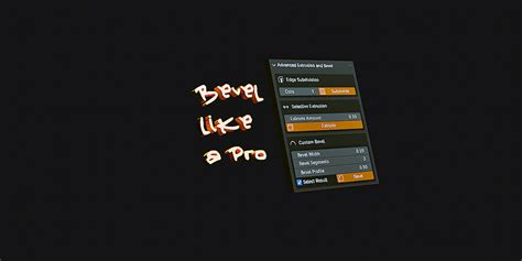 Advanced Extrude And Bevel Tool Superhive Formerly Blender Market