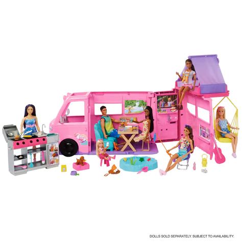 Barbie Dream Camper Vehicle Playset Hrj78 Best Buy