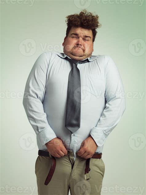Man Pants And Plus Size With Big Waist In Obesity Overweigh Or