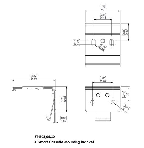 3″ Smart Cassette Mounting Bracket Zmc