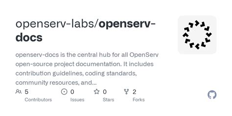 Github Openserv Labsopenserv Docs Openserv Docs Is The Central Hub For All Openserv Open