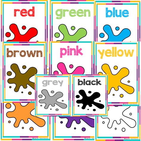 Color Posters For Classroom Decor Learn Colors Made By Teachers