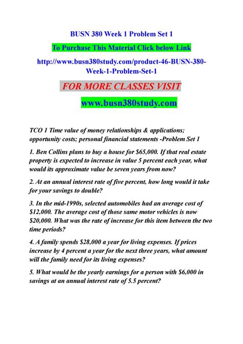 Busn 380 Week 1 Problem Set 1 By Addien5614 Issuu