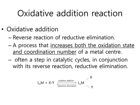 Ppt Oxidative Addition And Co Insertion Reaction Powerpoint