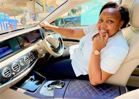Pics Politician Millicent Omanga Displays Her Egg Shell Maybach Benz