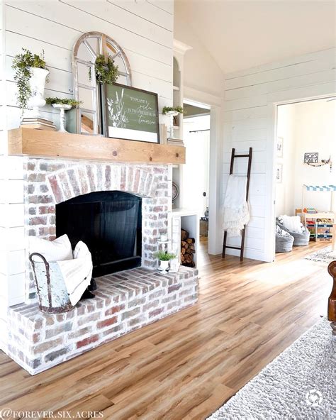 Limewash Brick Fireplace Ideas