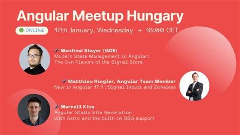 Gergely Szerovay On Linkedin En Online Angular Hungary January