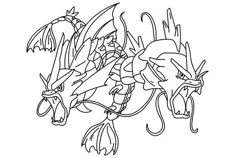 Gyarados Mega Pokemon Zum Ausmalen Kostenlose Malvorlagen Zum Ausdrucken