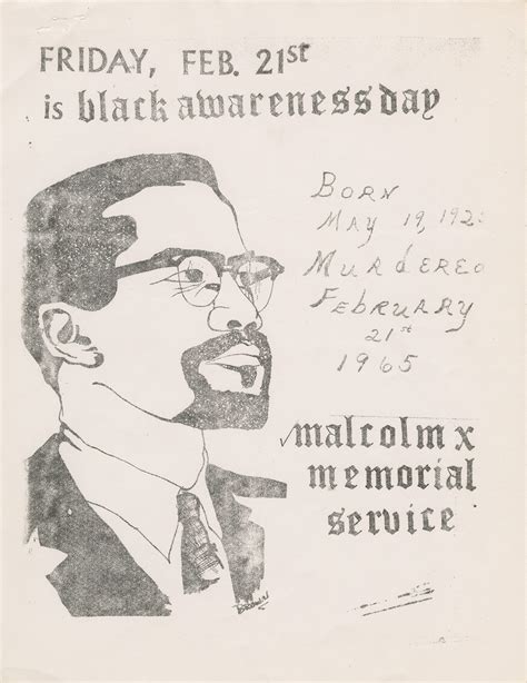 Program For Malcolm X Memorial Service Cover